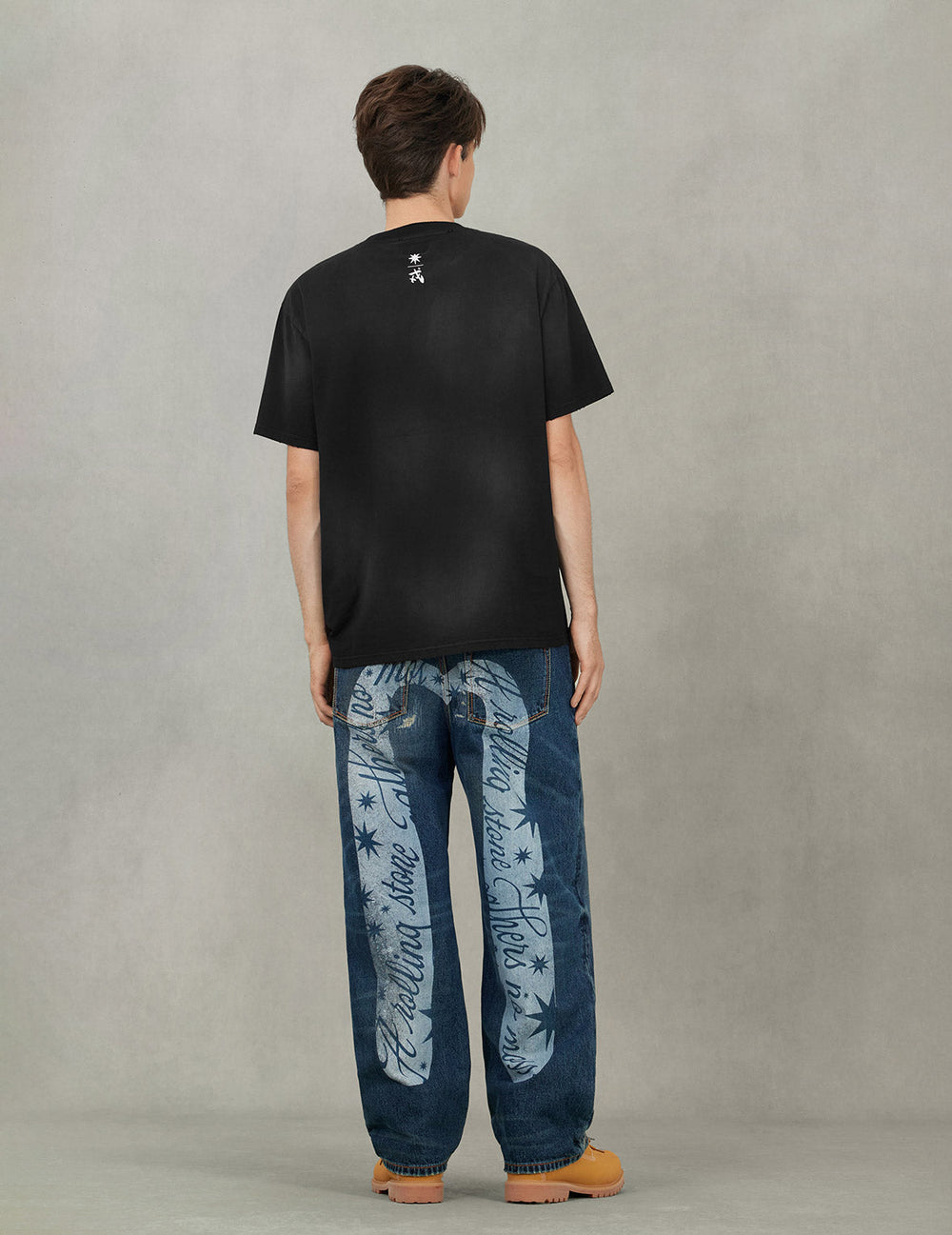 EVISU X GDC ダーティーウォッシュド リラックスフィット Tシャツ