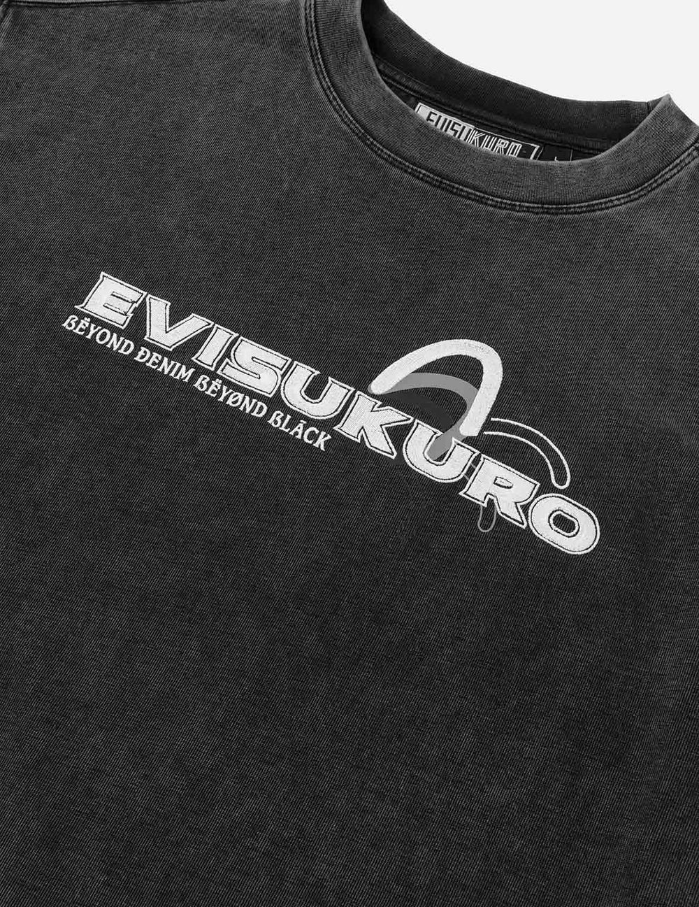 EVISUKUROとカモメプリント リラックスフィット 長袖 Tシャツ