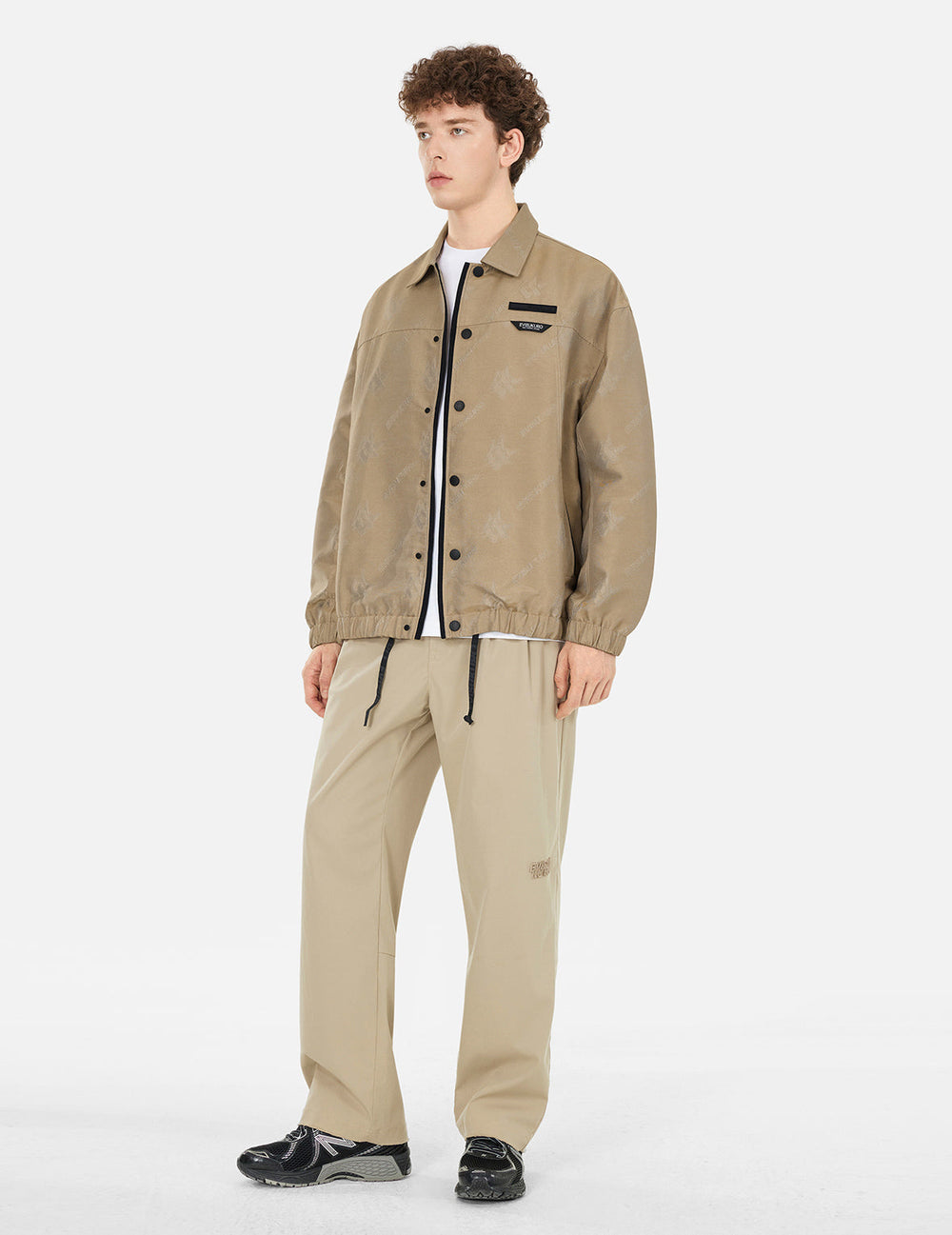 Monogram Logo Jacquard Oversized Coach Jacket – EVISU