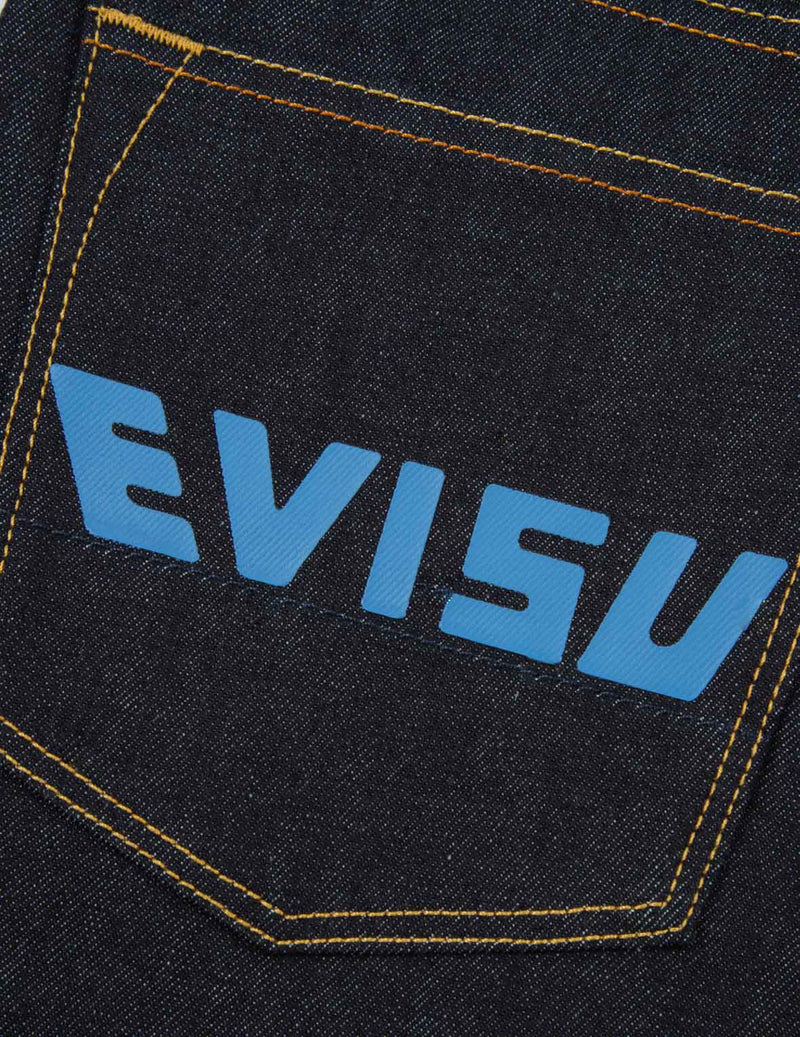 ロゴプリント マルチポケット レギュラーフィット デニム ジーンズ #2010 – EVISU